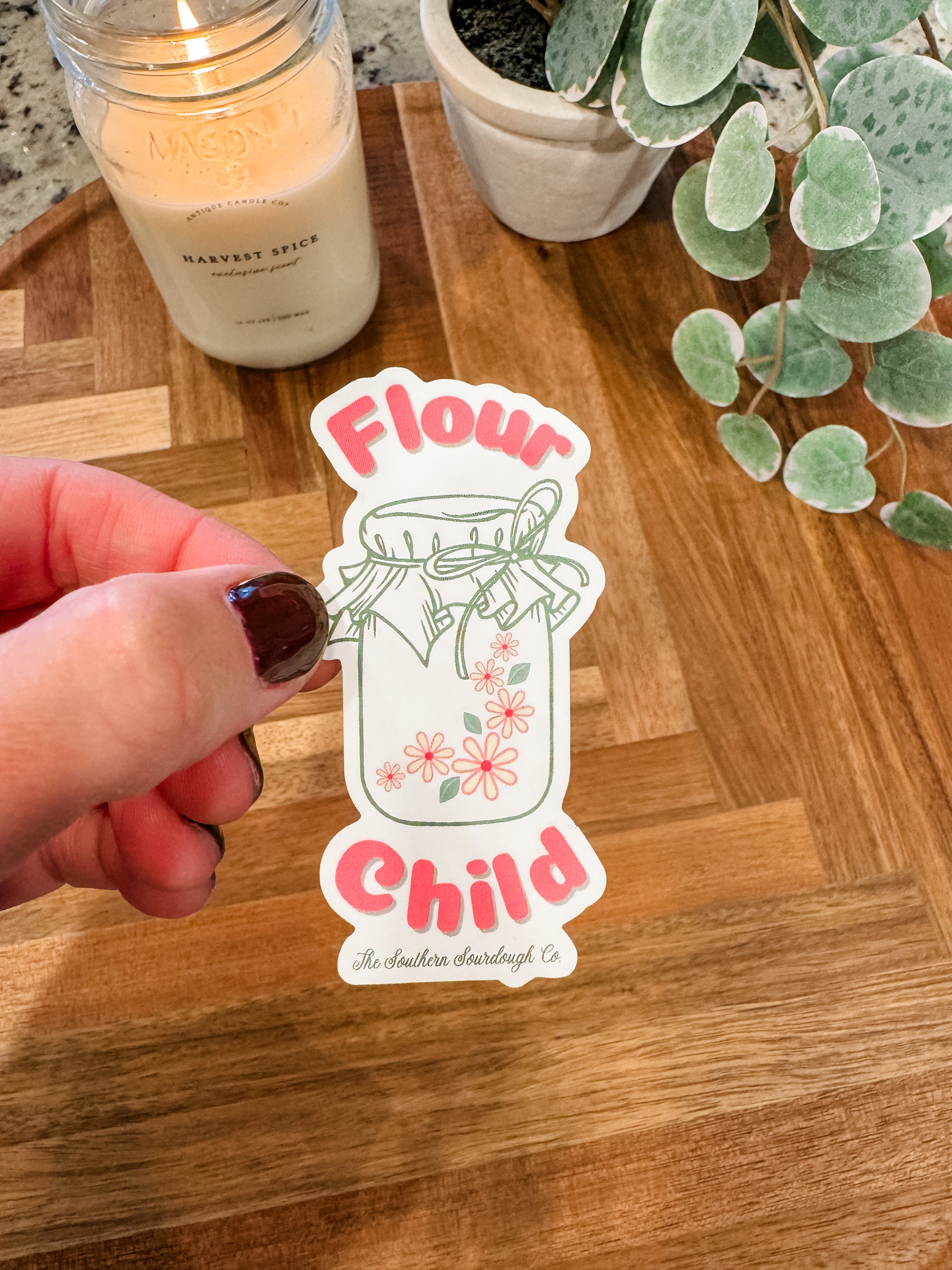 "Flour Child" Waterproof Vinyl Sticker – The Southern Sourdough Co.